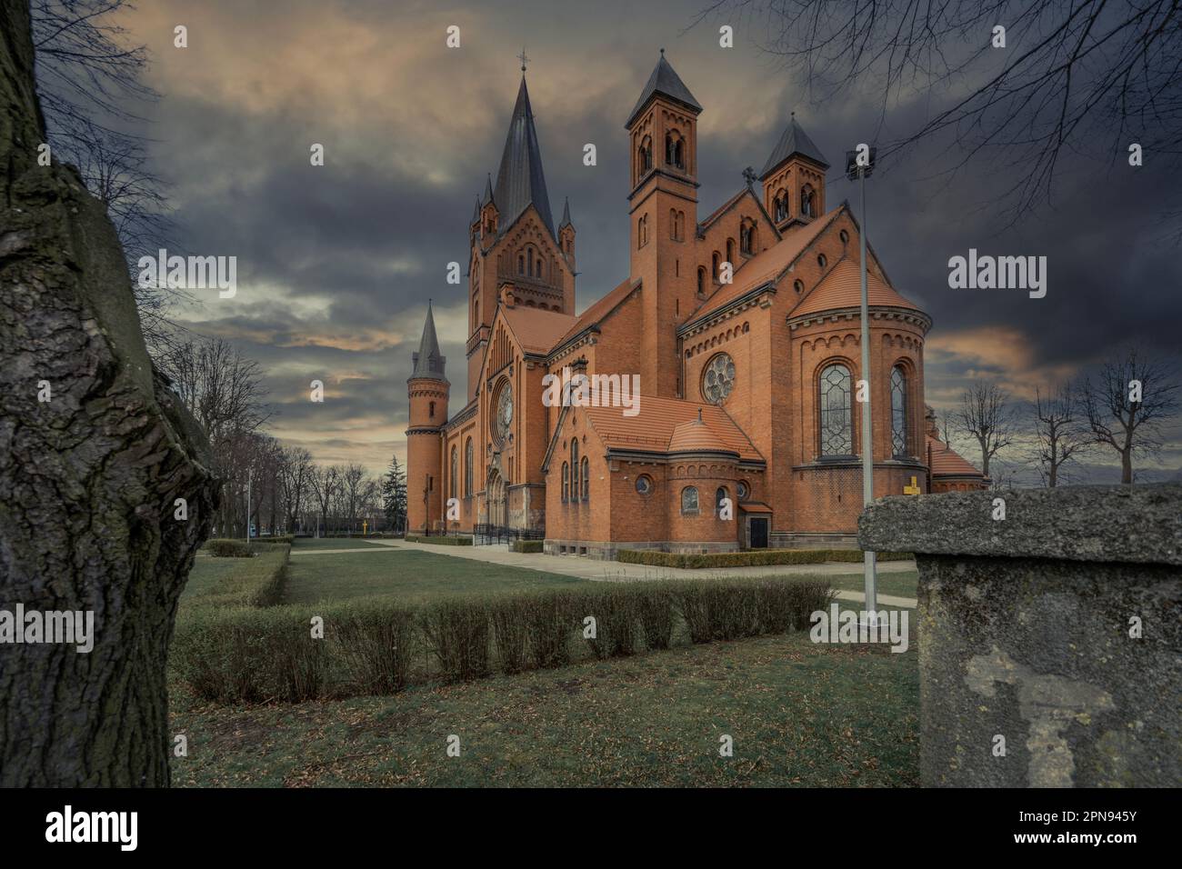 Church in Inowroclaw built in the early 20th century, Poland Stock ...