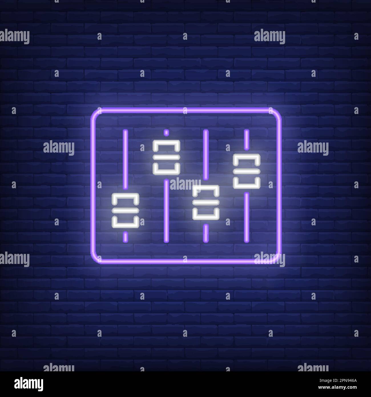 Audio console neon sign Stock Vector Image & Art - Alamy