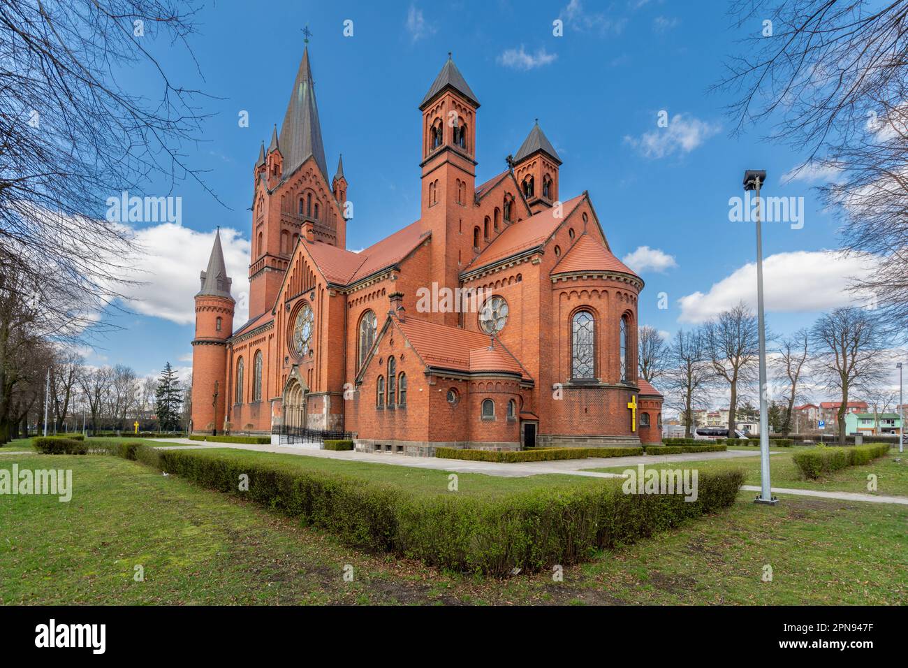 Church in Inowroclaw built in the early 20th century, Poland Stock ...