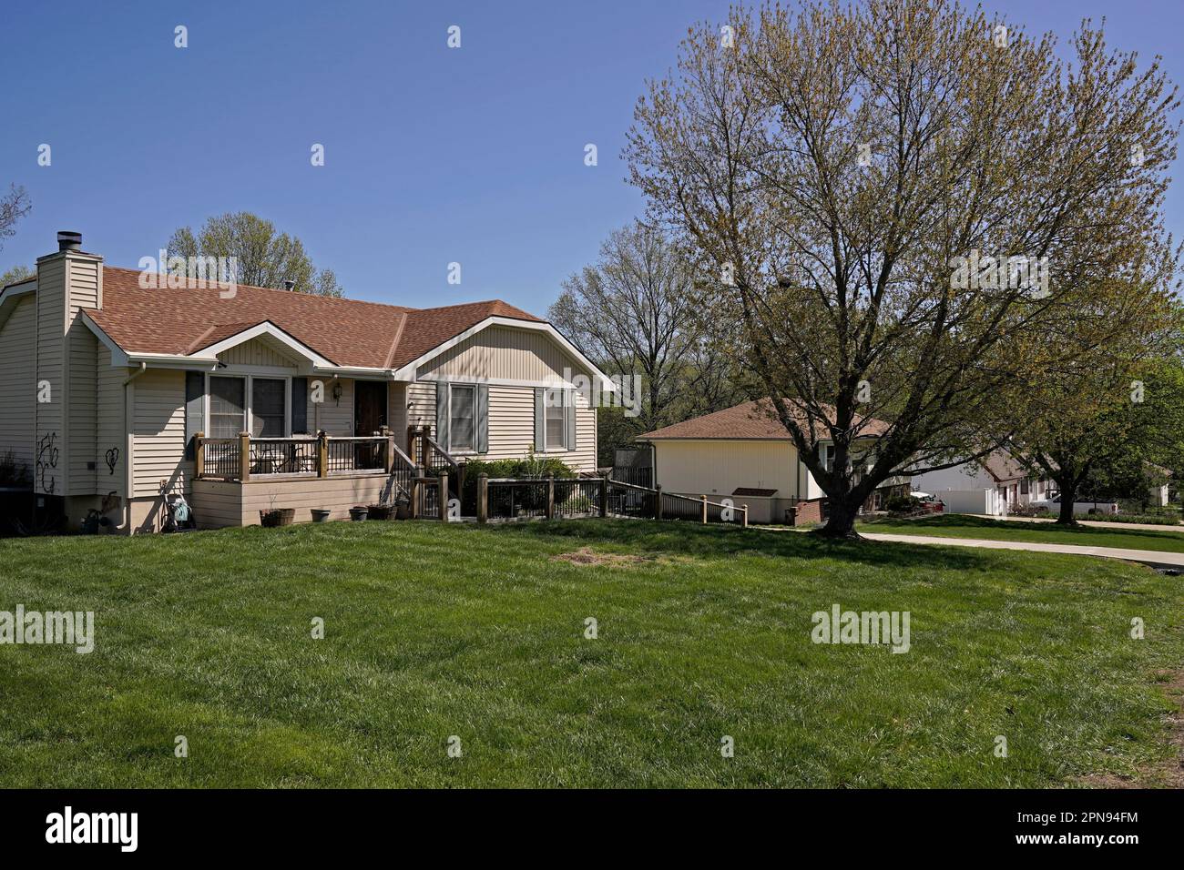 Graffiti is seen on the house, Monday, April 17, 2023 where 16-year-old ...