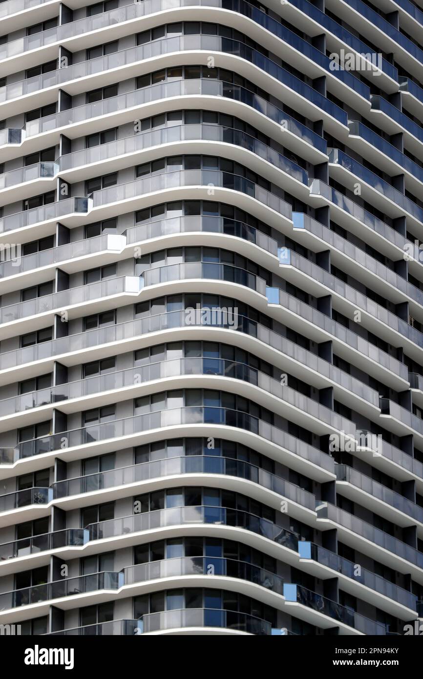 High-rise architecture on south Miami beach. Miami, Florida, USA Stock ...