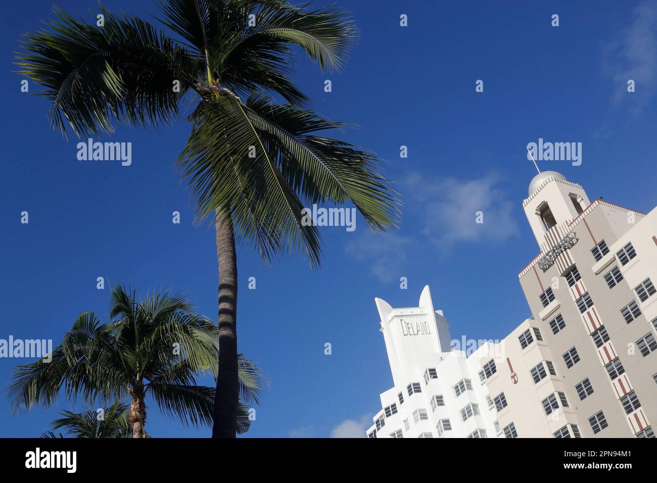 South Miami beach. Art deco architecture. Miami, Florida, USA Stock ...