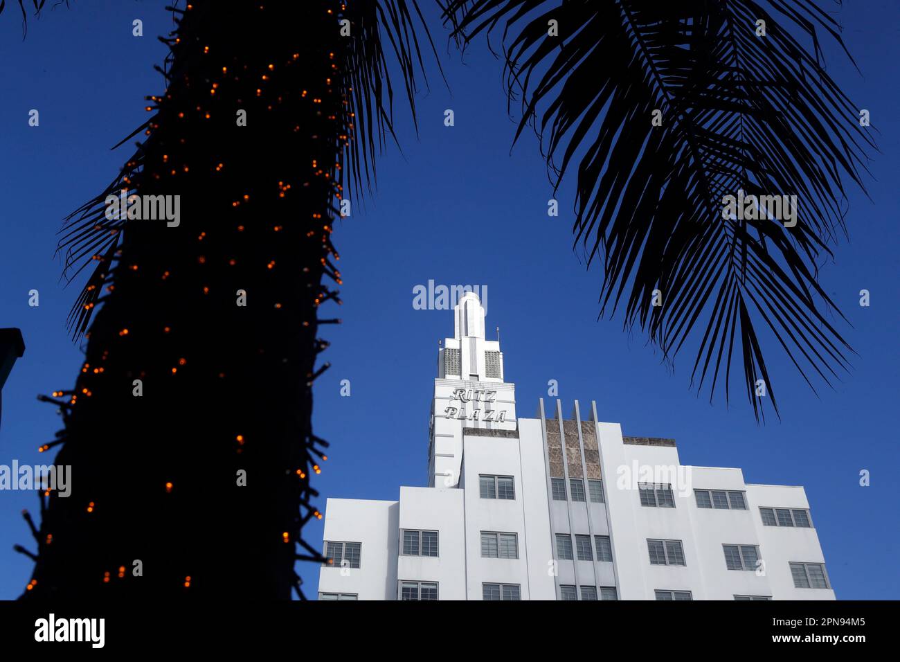 South Miami beach. Art deco architecture. Miami, Florida, USA Stock ...