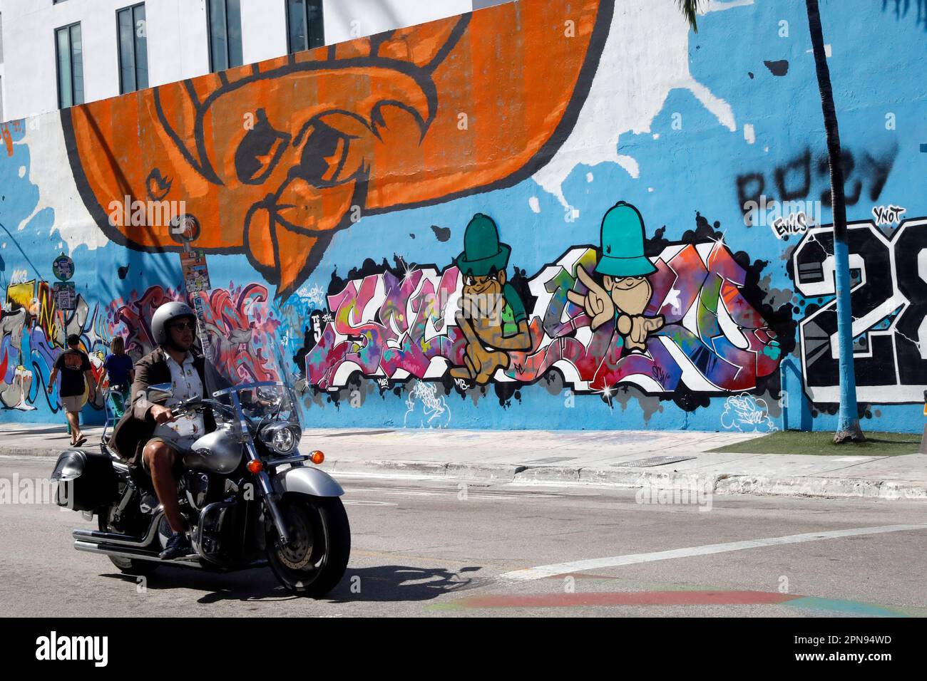 Wynwood Walls Miami graffiti. Wynwood is a neighborhood in Miami well ...
