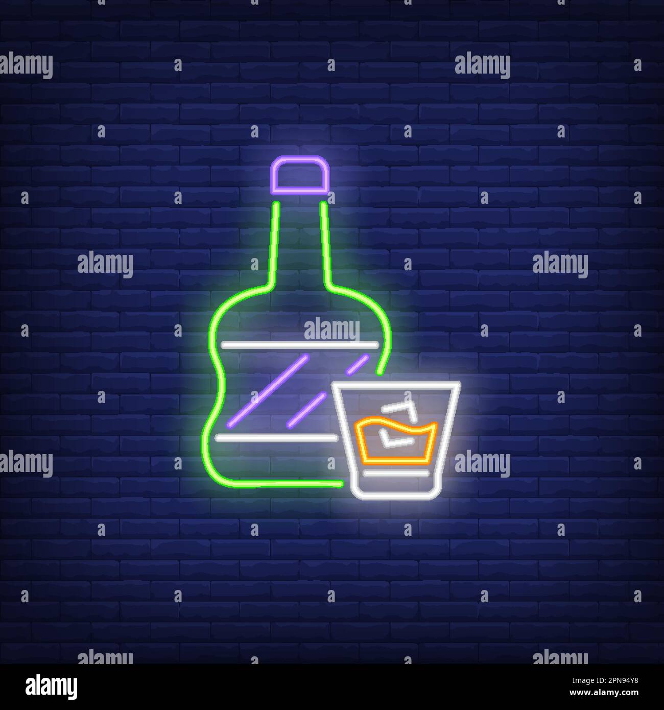 Liquid realistic neon sign hi-res stock photography and images - Alamy
