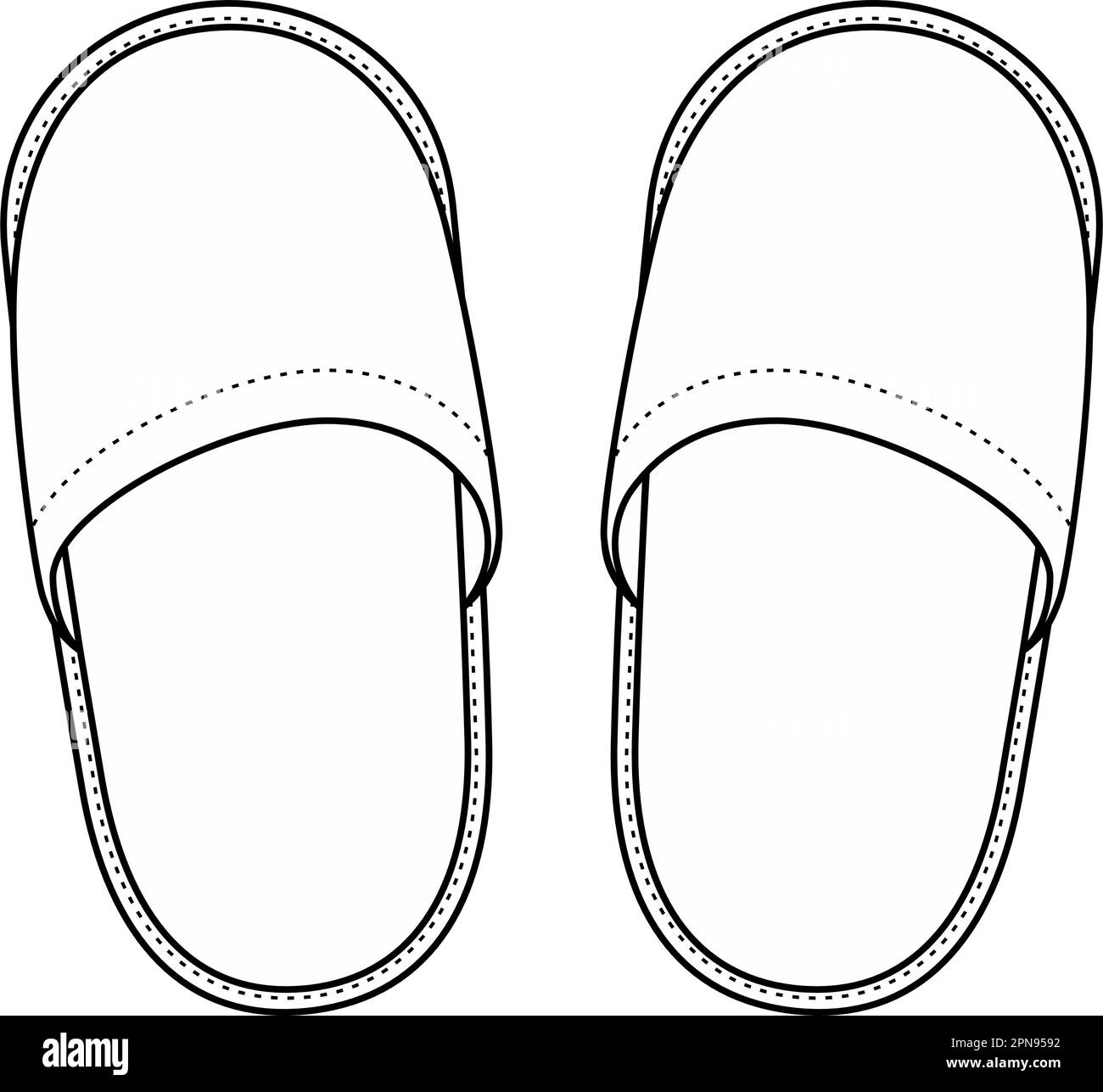 House slippers set. Fashion CAD Stock Vector Image & Art - Alamy