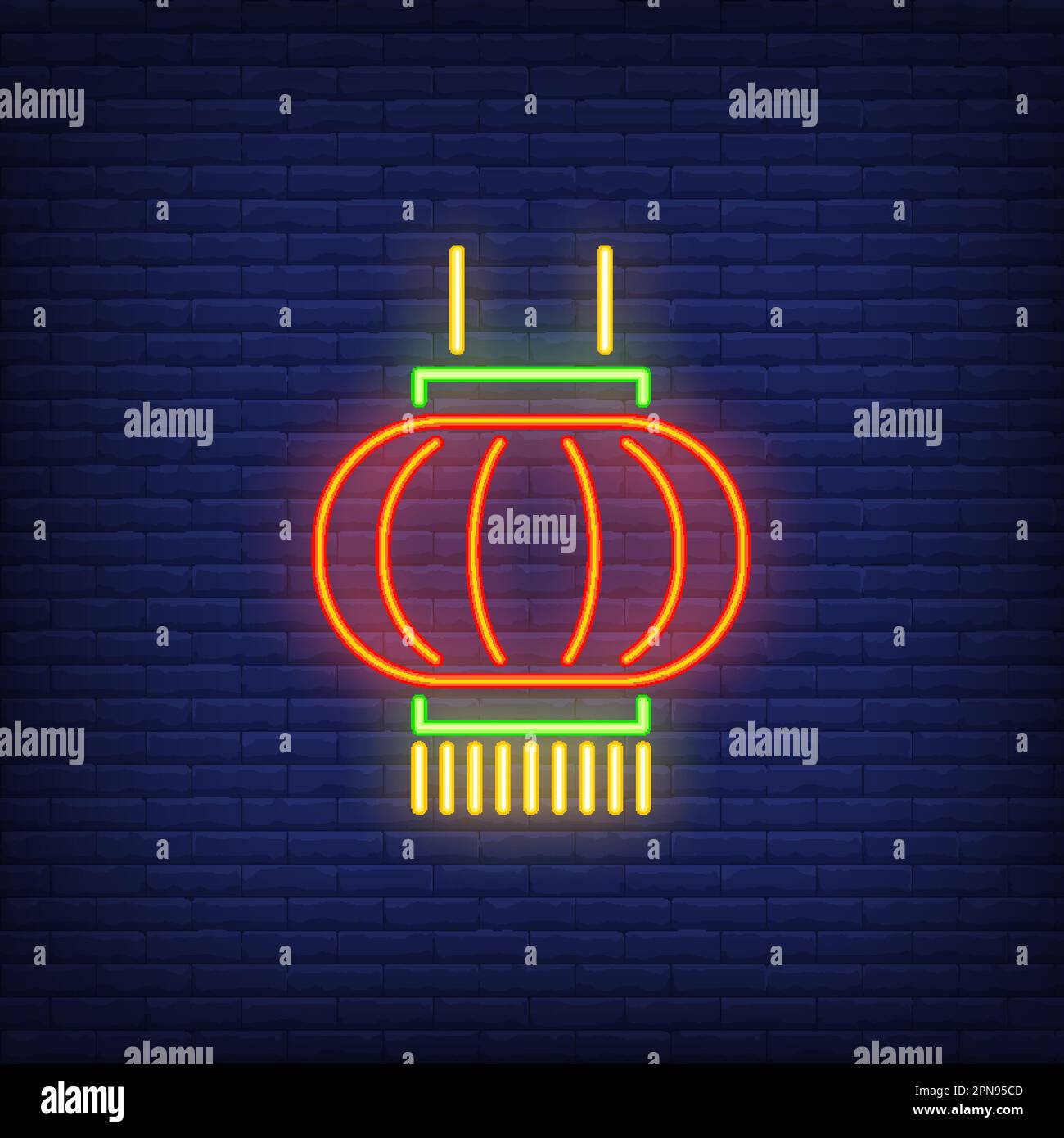 Red Chinese lantern neon sign Stock Vector Image & Art - Alamy