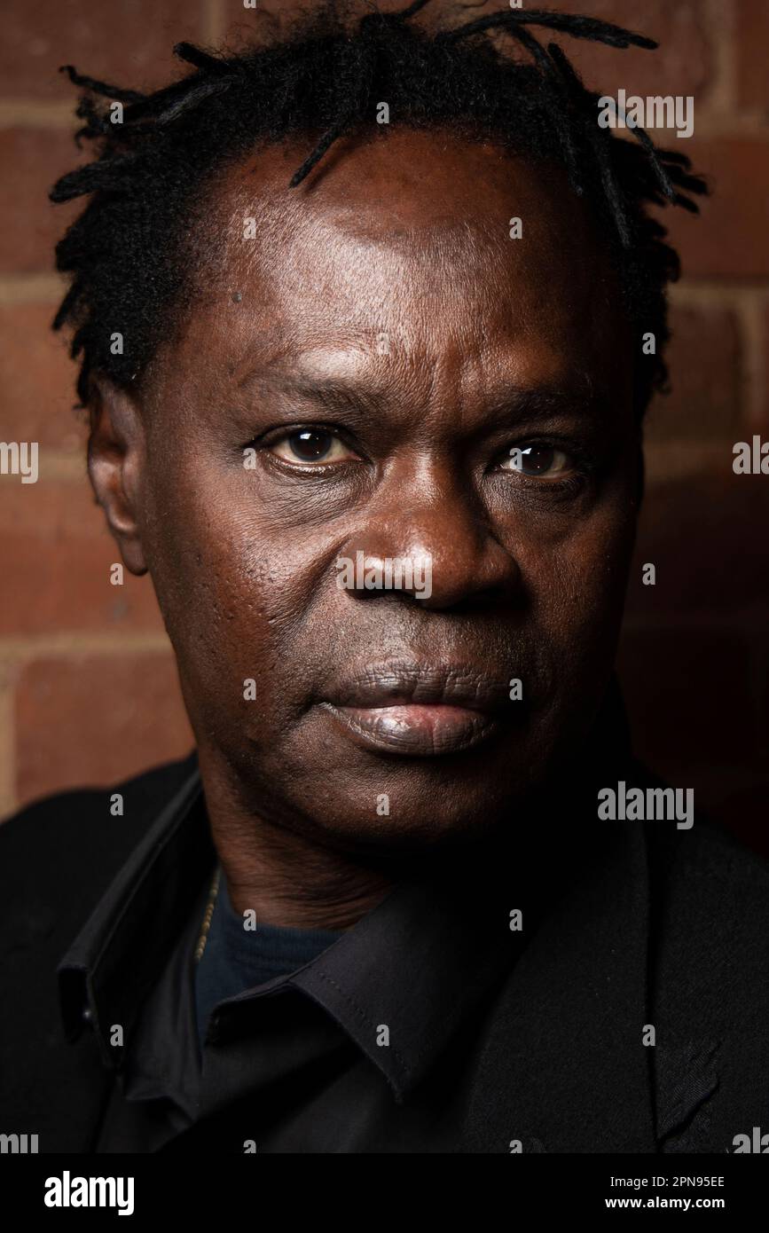Senegalese singer-songwriter Baaba Maal poses for a portrait photograph ...