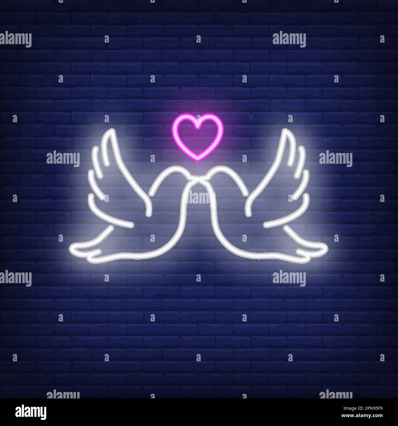 Couple of pigeons with pink heart Stock Vector Image & Art - Alamy