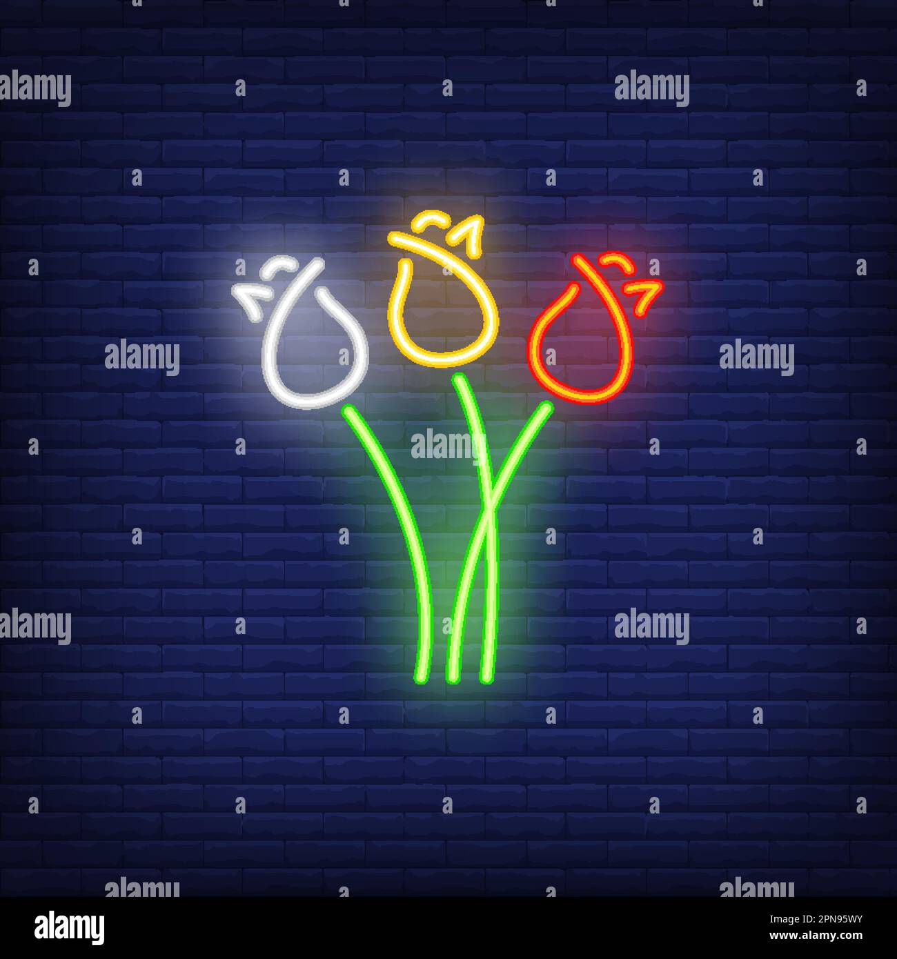 Shining tulips Stock Vector Images - Alamy