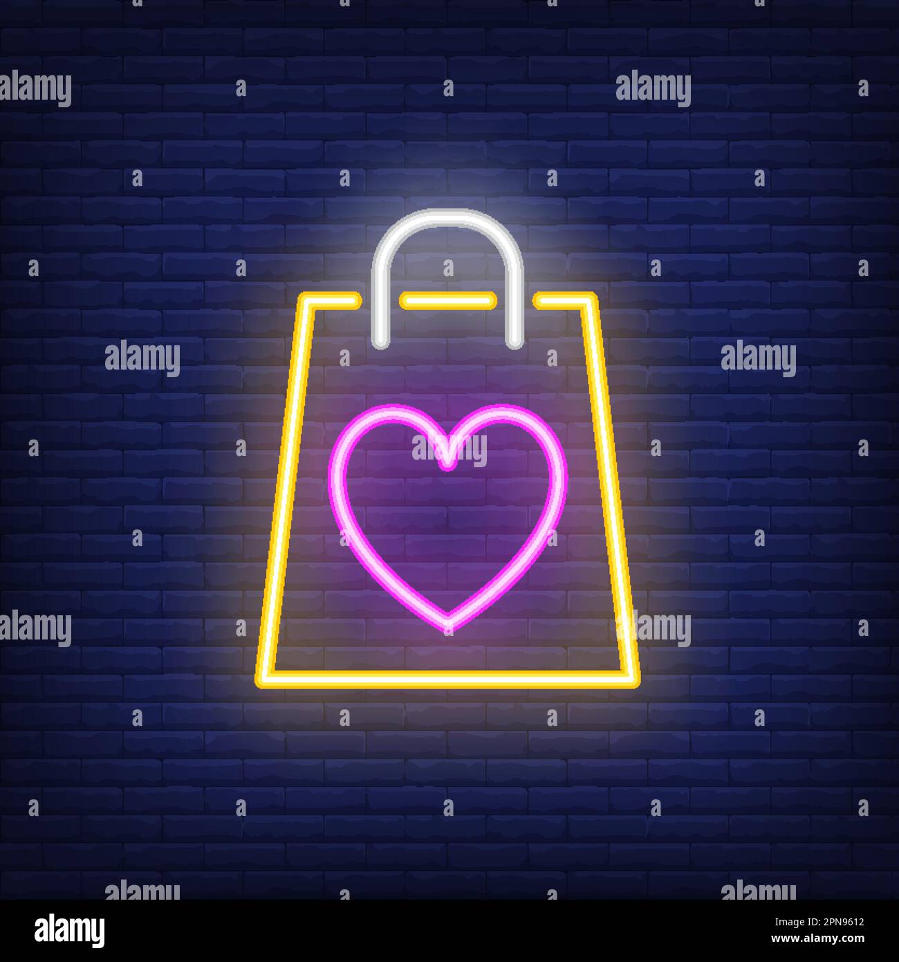 Shopping emblem bag shape hi-res stock photography and images - Alamy