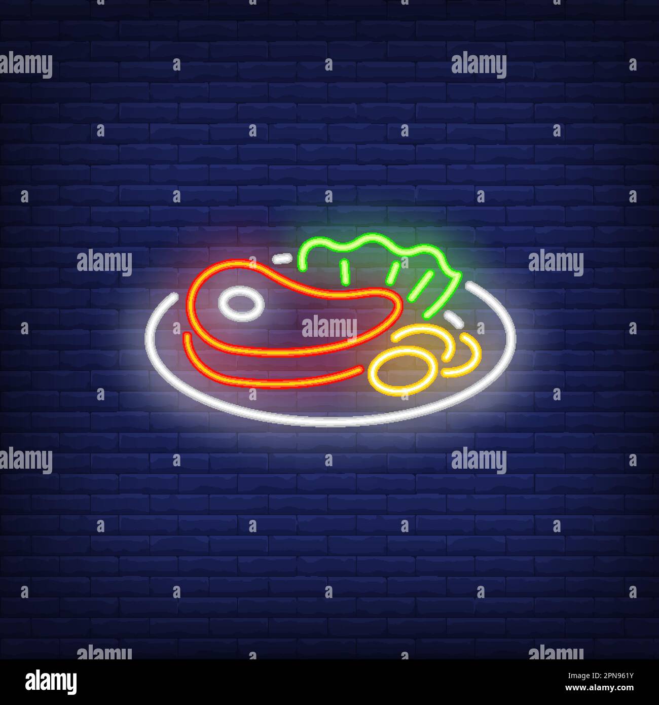 Illuminated vegetables Stock Vector Images - Alamy