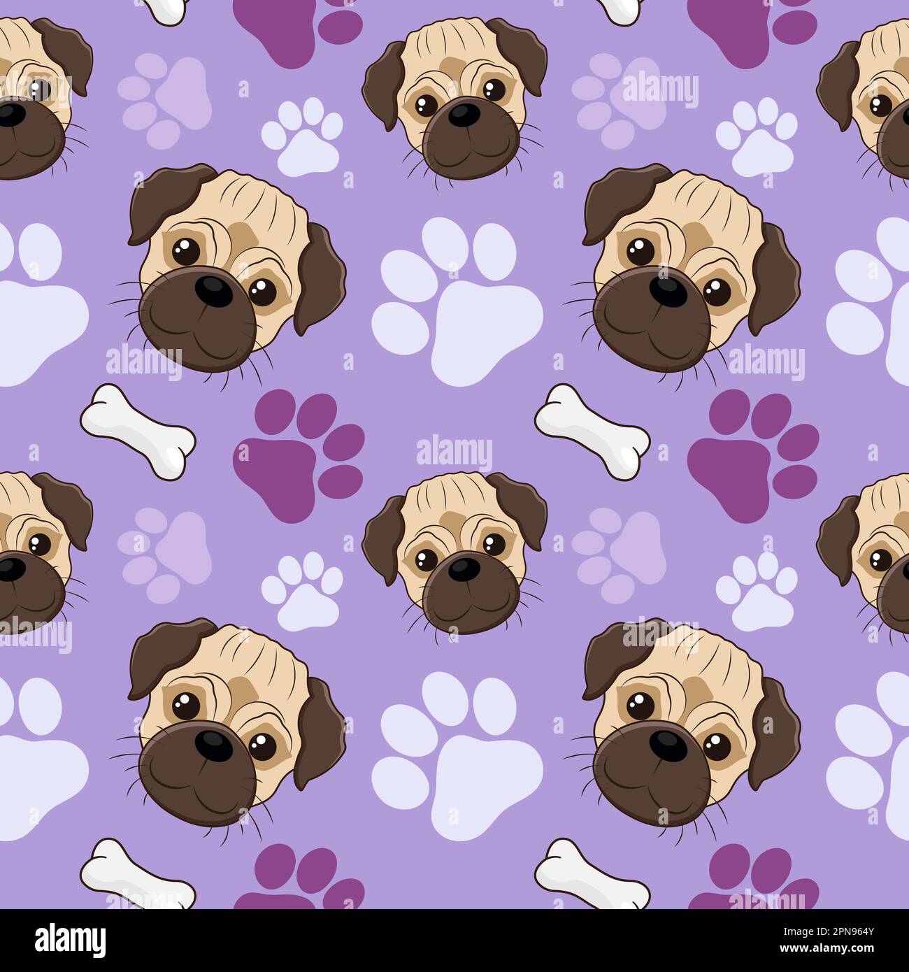 Dog bones seamless texture Stock Vector Images - Alamy