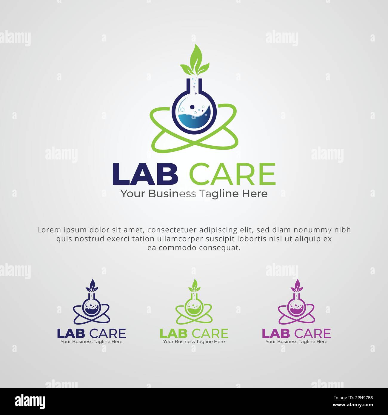 Lab Care Logo Design Template Stock Vector Image & Art - Alamy