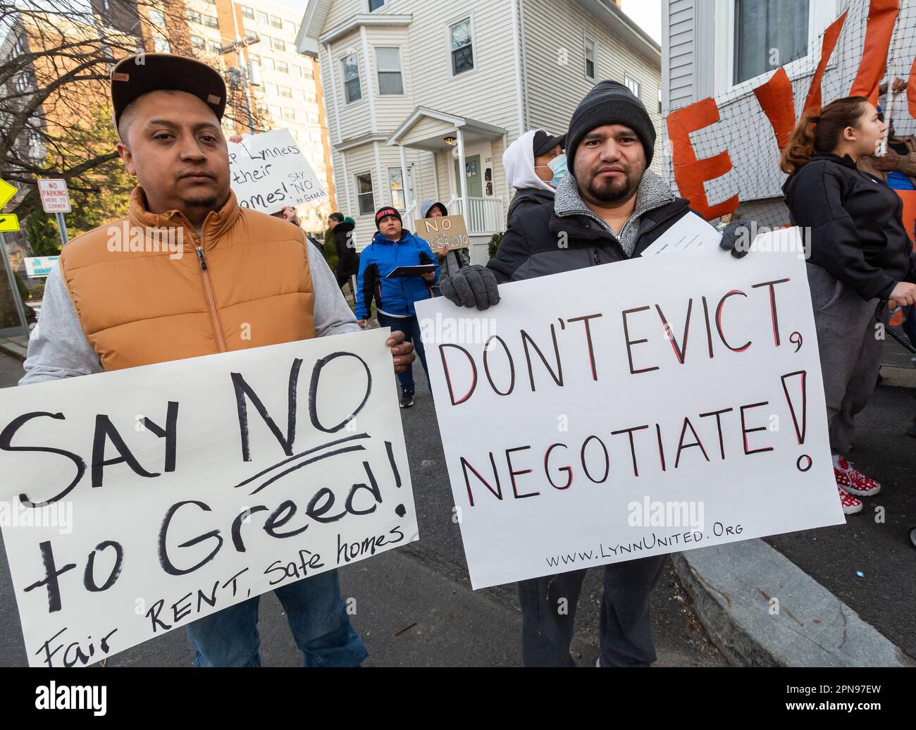March 29, 2023. Lynn, MA. Lynn tenants rally to fight a huge rent ...