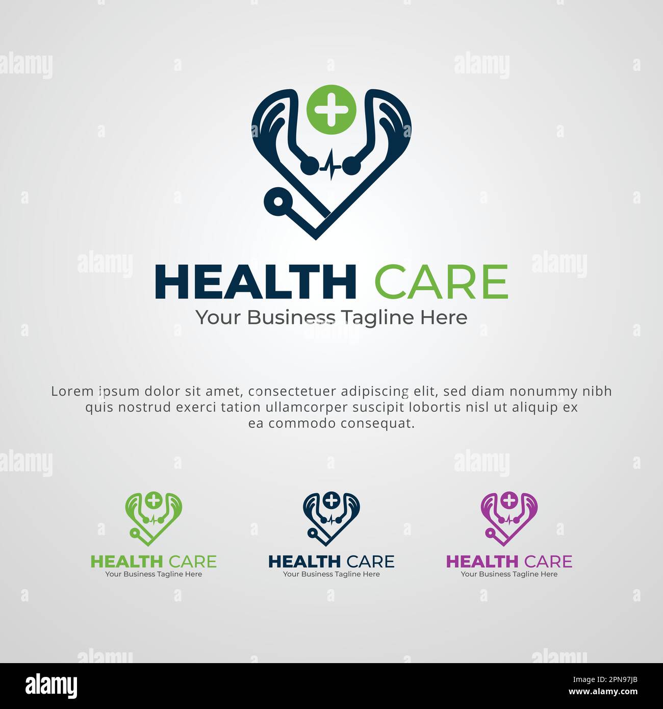 Health Care Logo Design Template Stock Vector Image & Art - Alamy
