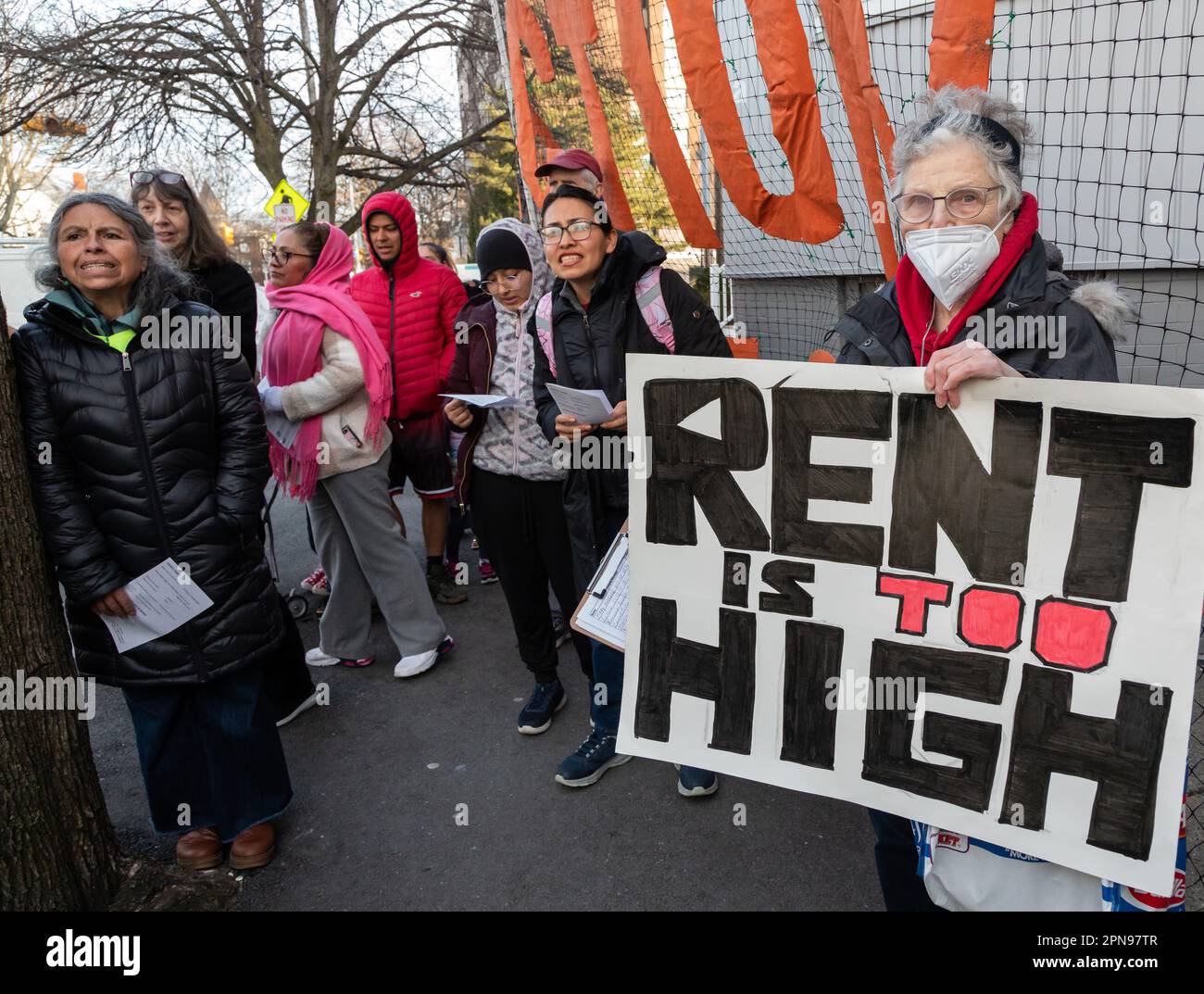 March 29, 2023. Lynn, MA. Lynn tenants rally to fight a huge rent ...