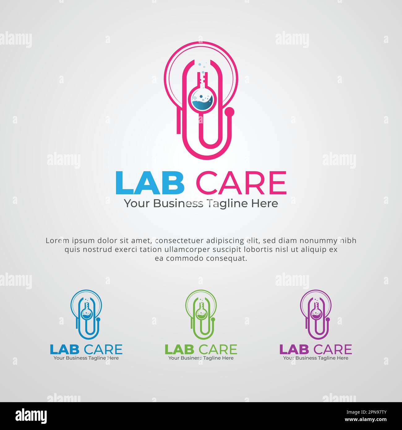 Lab care brand company logo design template Stock Vector Image & Art ...
