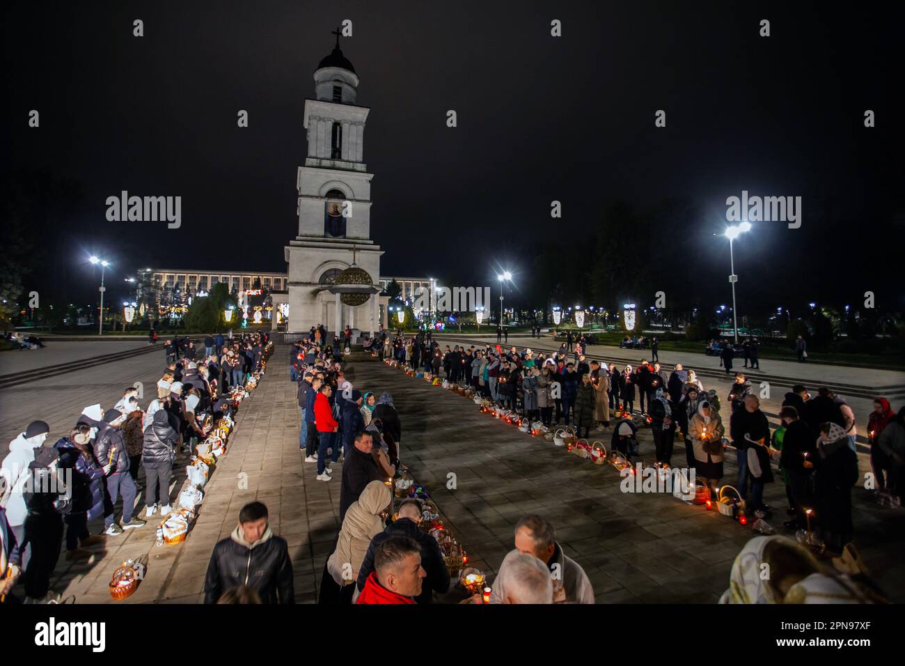 Kishinev, Moldova. 16th Apr, 2023. Easter service in the Cathedral of ...