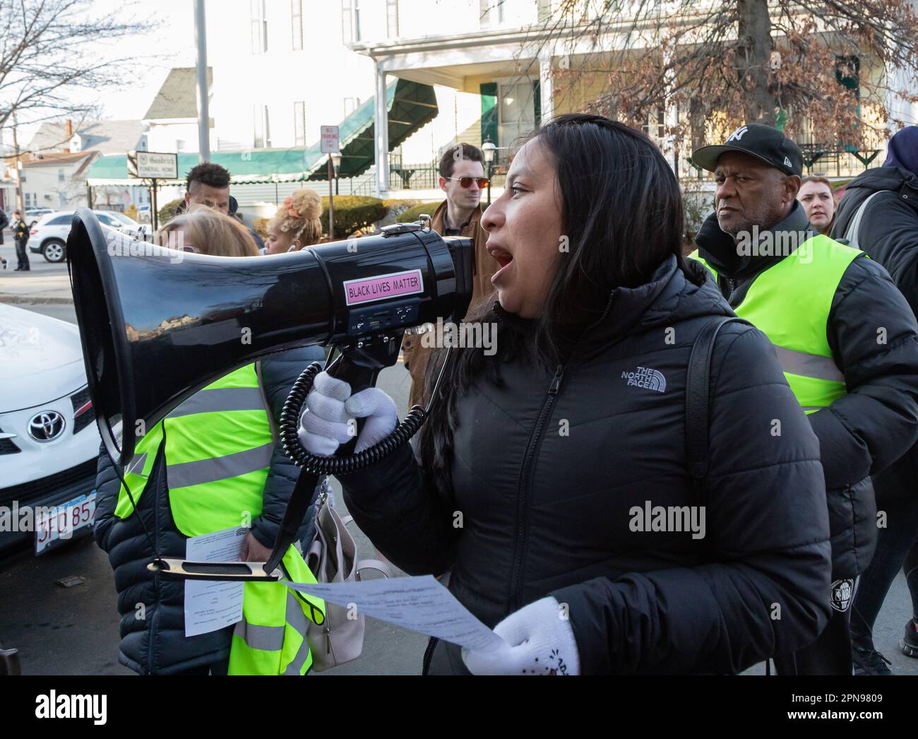 March 29, 2023. Lynn, MA. Lynn tenants rally to fight a huge rent ...