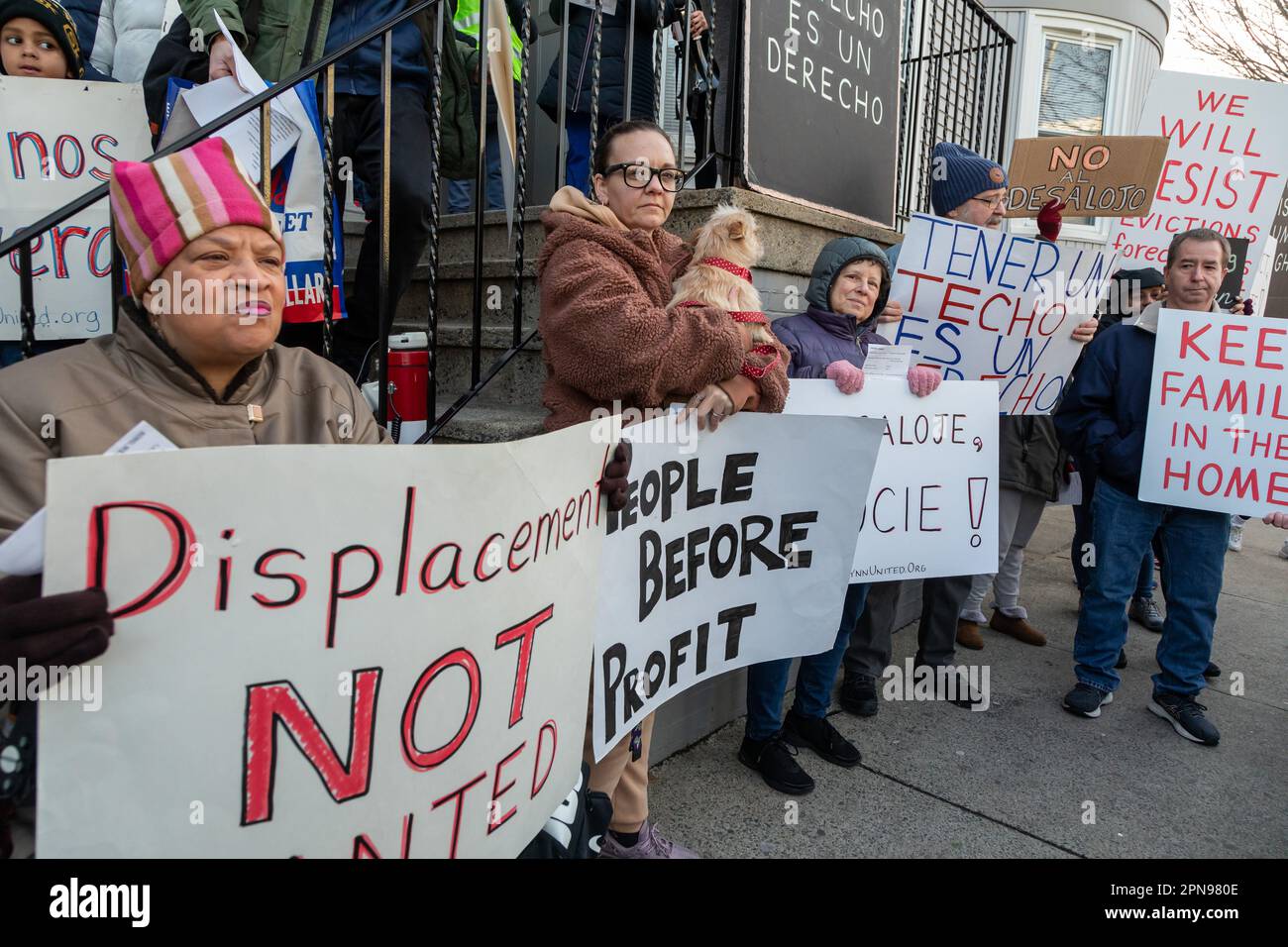 March 29, 2023. Lynn, MA. Lynn tenants rally to fight a huge rent ...