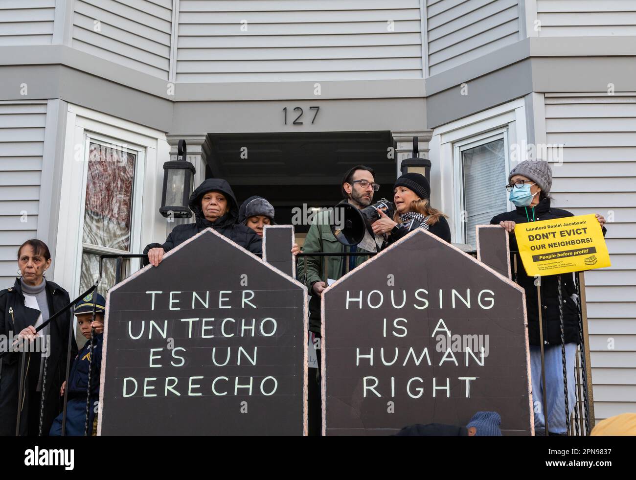 March 29, 2023. Lynn, MA. Lynn tenants rally to fight a huge rent ...