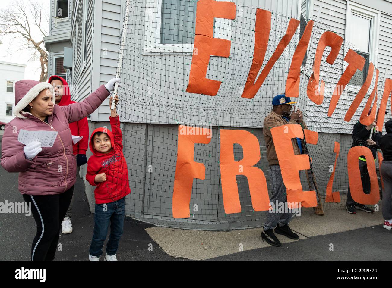 March 29, 2023. Lynn, MA. Lynn tenants rally to fight a huge rent ...