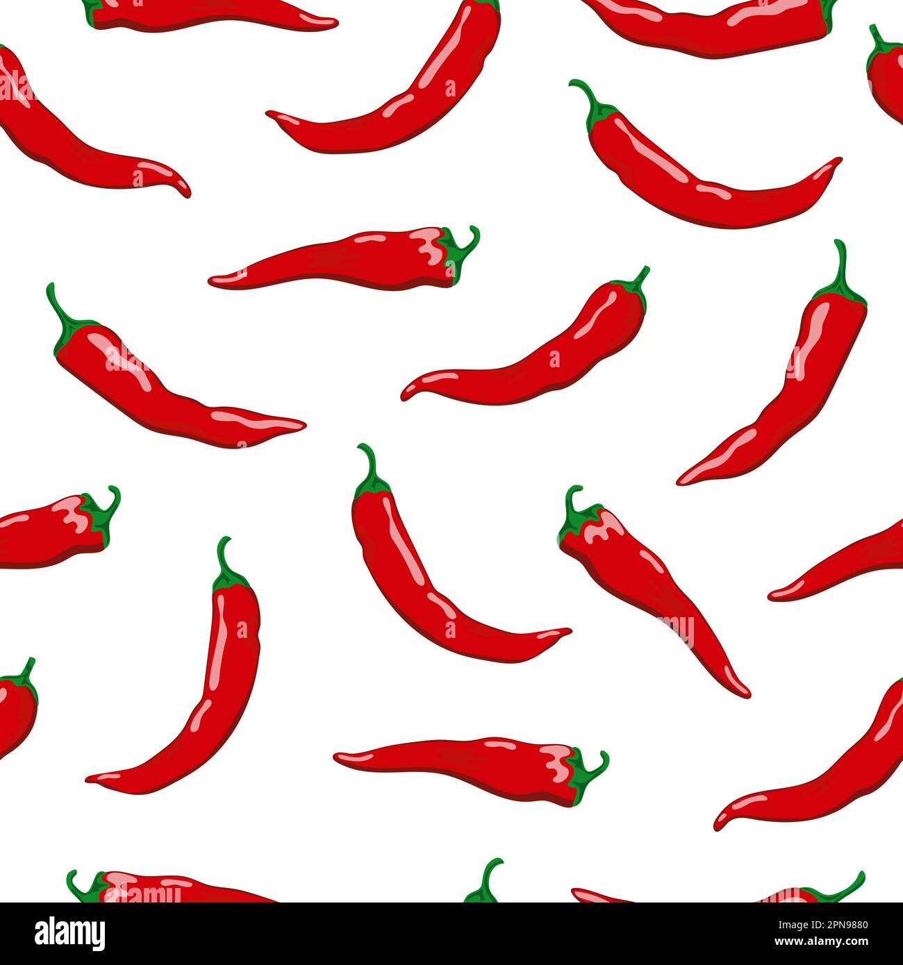 Chilli peppers on plant Stock Vector Images - Alamy