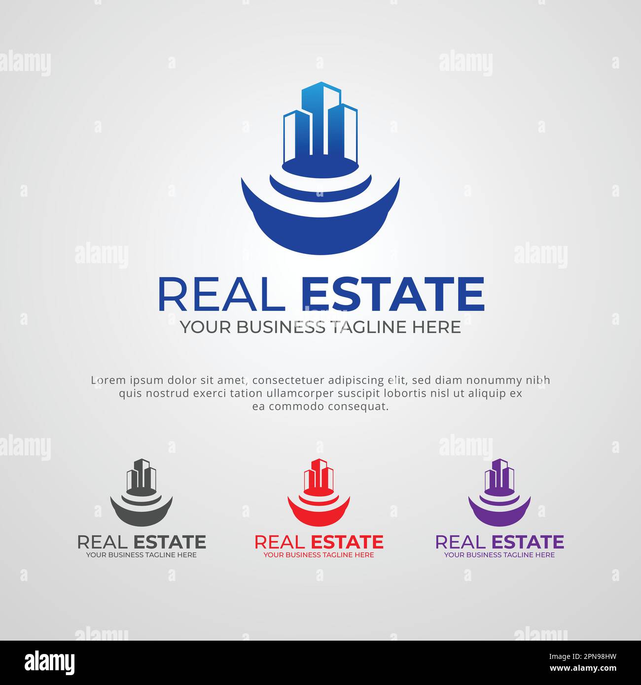 Real Estate Company Logo Design Template Stock Vector Image & Art - Alamy
