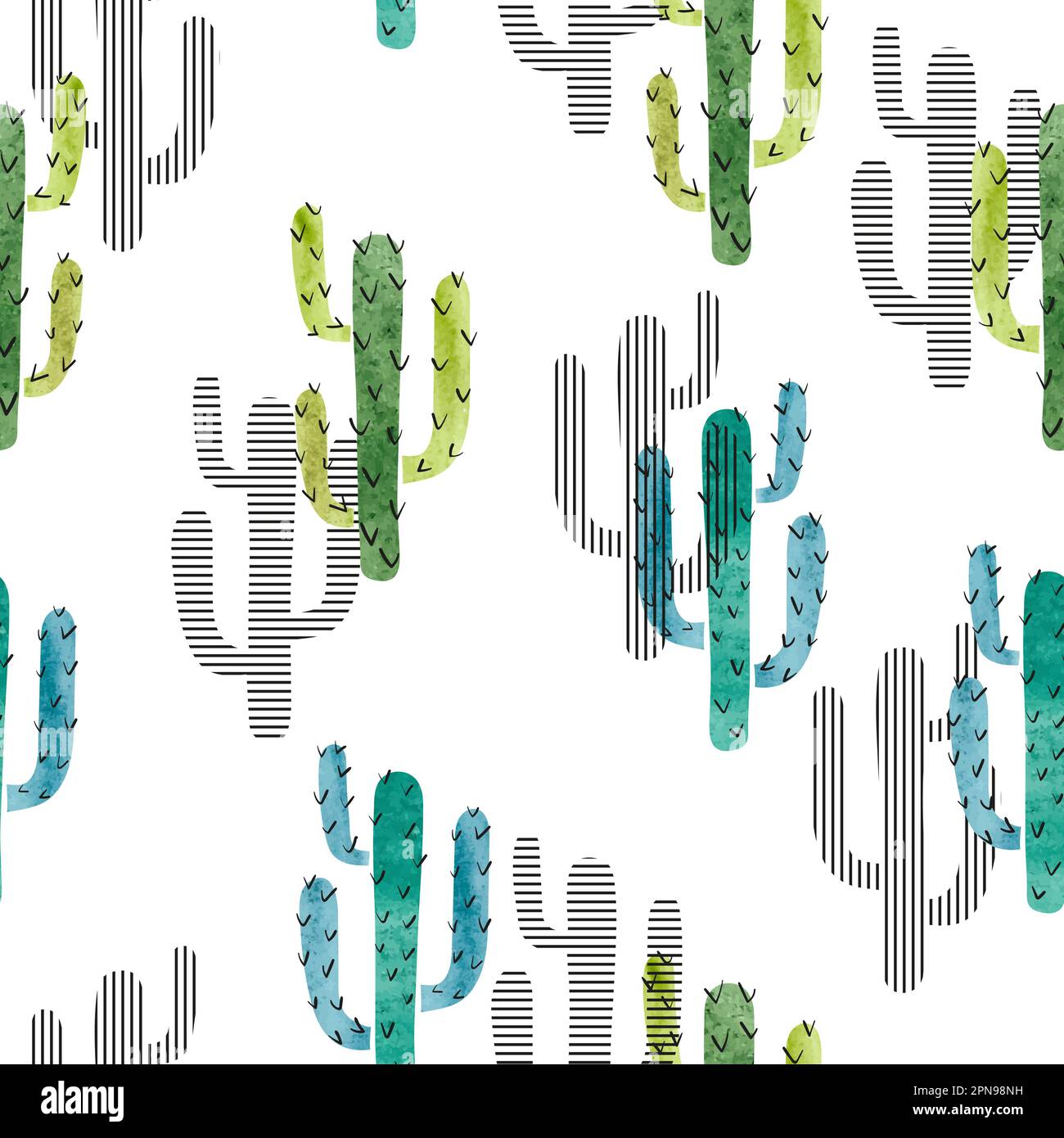 Seamless repeating pattern succulent plant hi-res stock photography and ...
