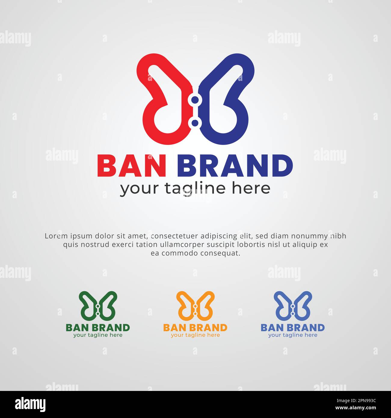 B logo design templates hi-res stock photography and images - Alamy