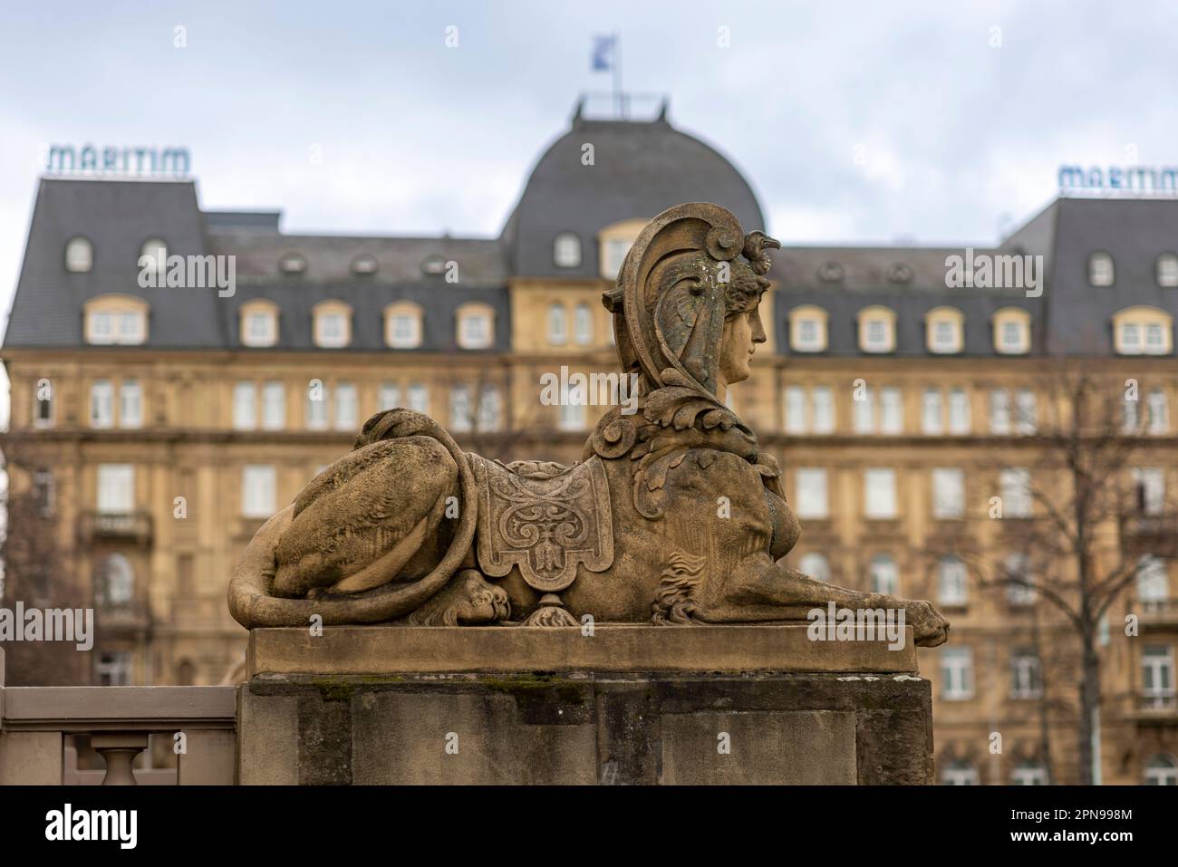 Historical building in Mannheim on a quiet spring day Stock Photo - Alamy