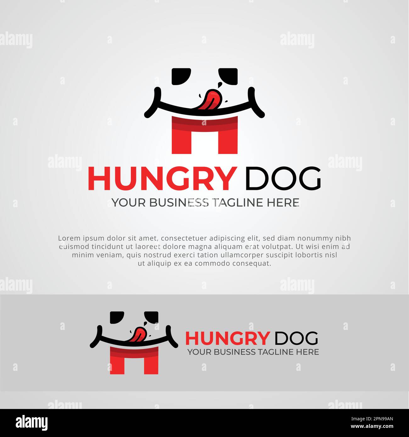 Hungry dog for poster Stock Vector Images - Alamy