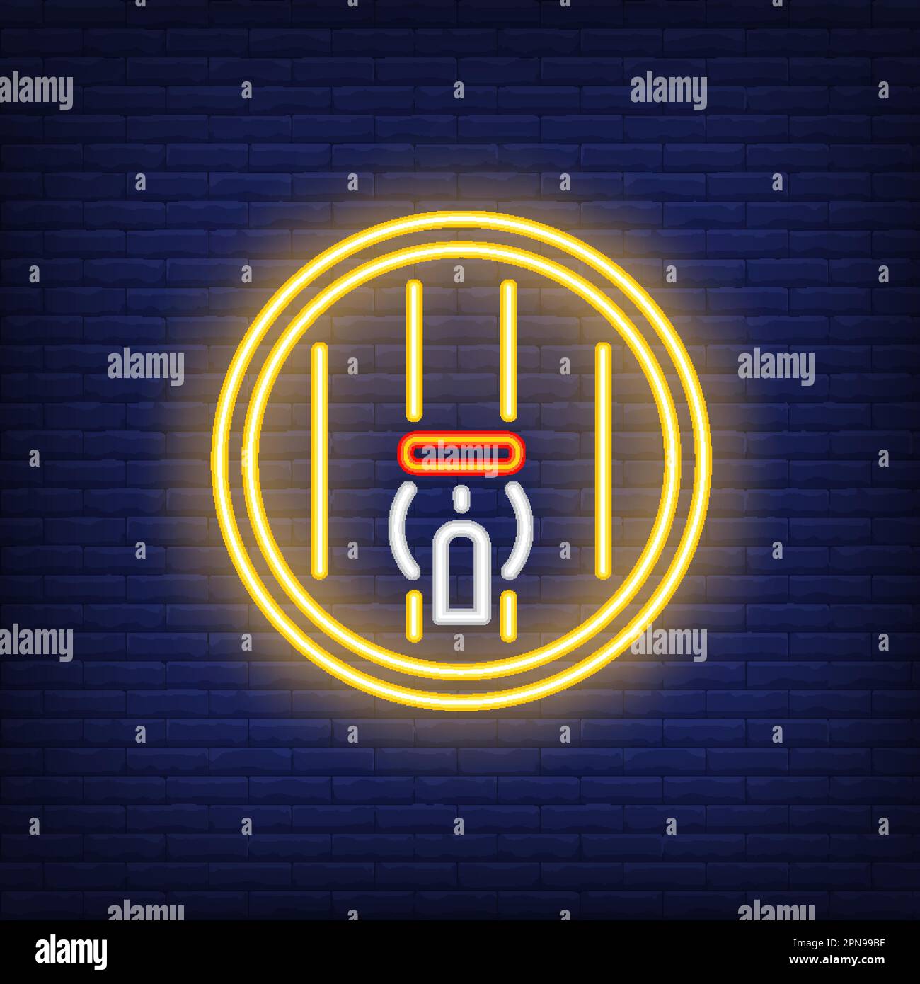 Wooden barrel with tap neon sign Stock Vector Image & Art - Alamy