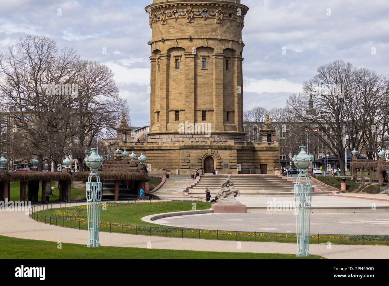 Historical building in Mannheim on a quiet spring day Stock Photo - Alamy