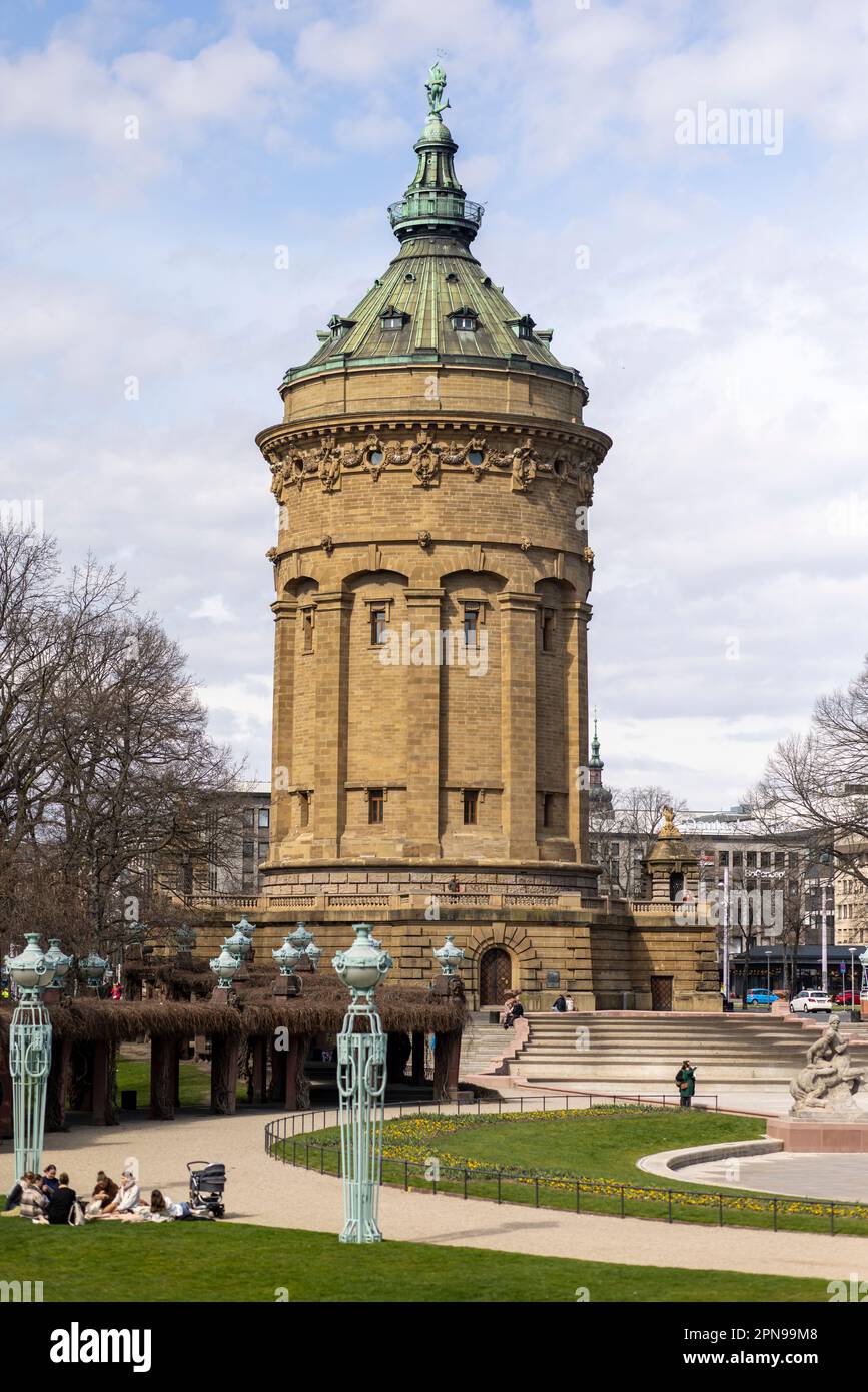 Historical building in Mannheim on a quiet spring day Stock Photo - Alamy
