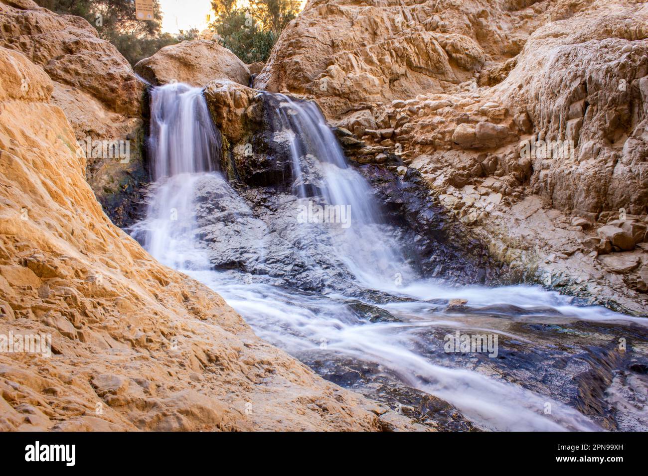 En Waterfall: A Natural Wonder in the Heart of Israel Stock Photo - Alamy