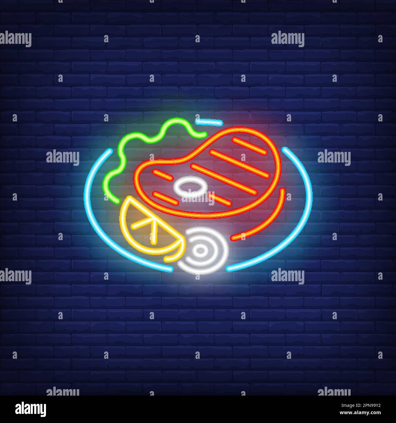 Illuminated vegetables Stock Vector Images - Alamy