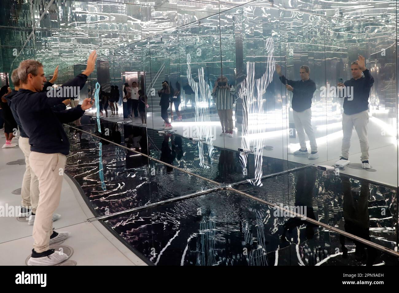 Art venture called Superblue displays experiential art works. Mirrored ...