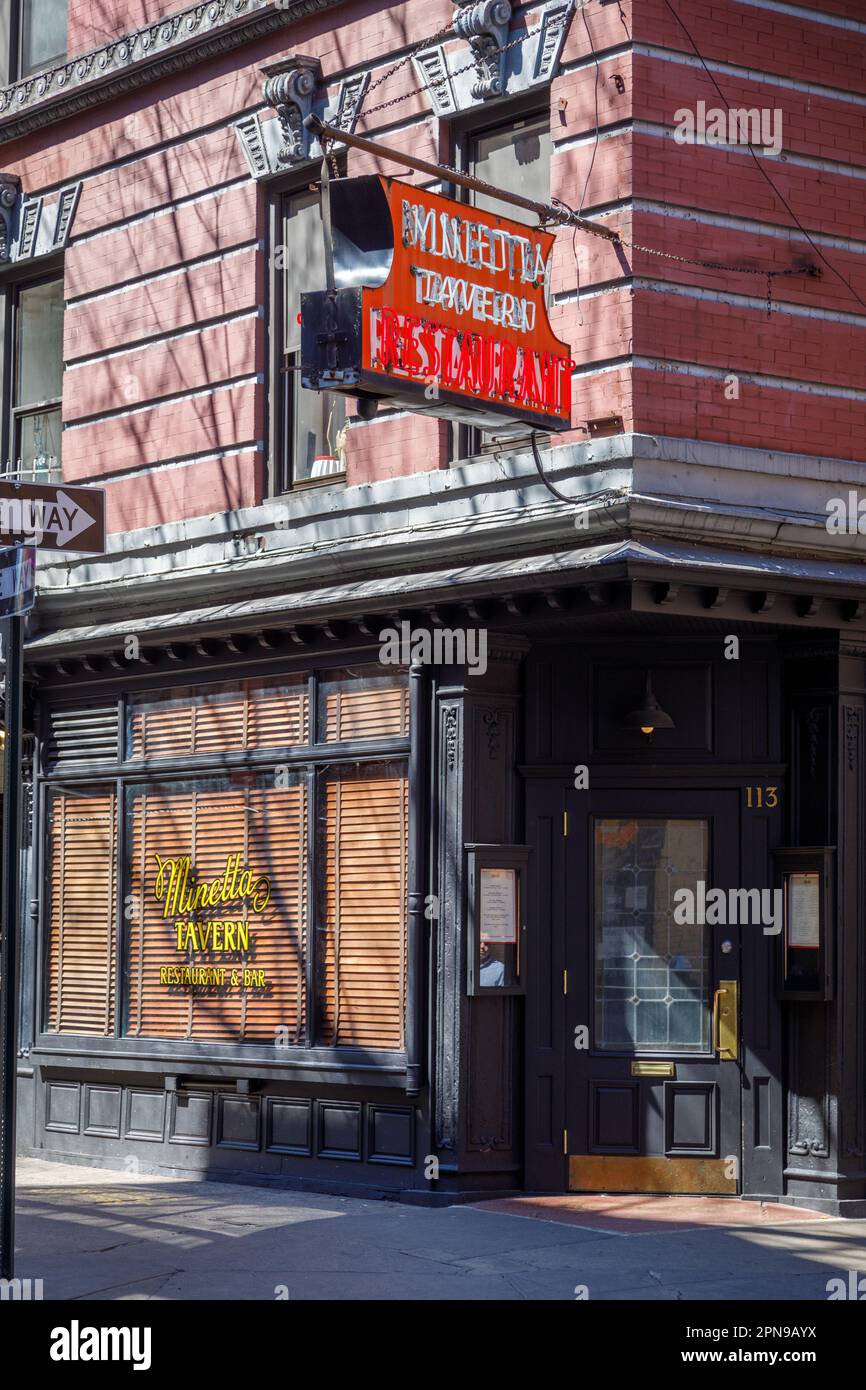 New york minetta tavern hi-res stock photography and images - Alamy
