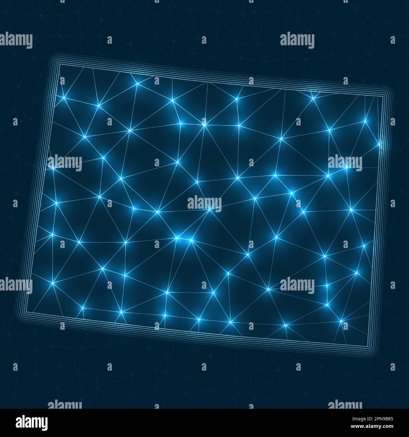 Graphic connections map usa hi-res stock photography and images - Alamy