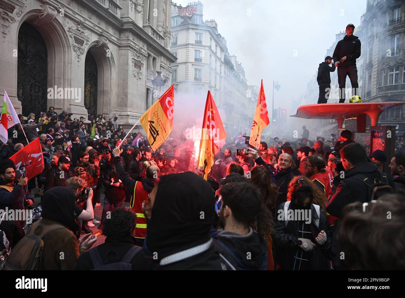 Paris, France. 17th Apr, 2023. Julien Mattia / Le Pictorium - Rally ...
