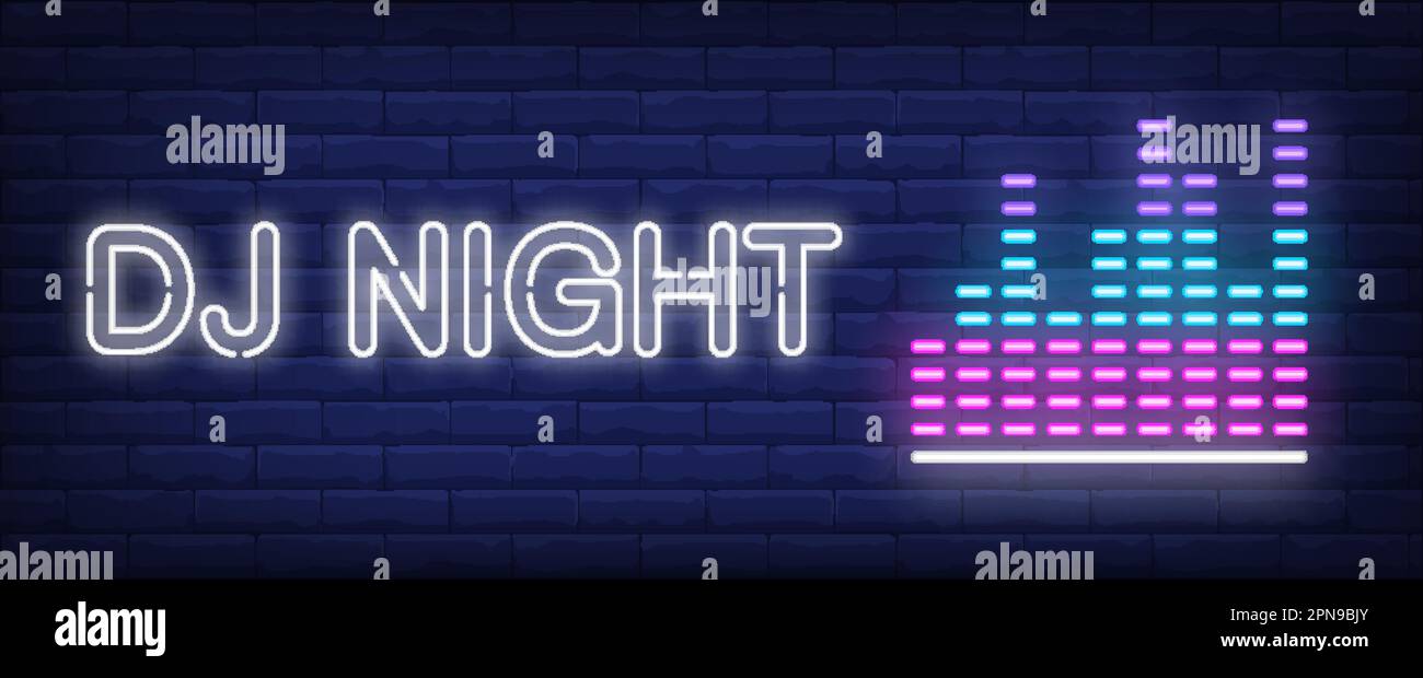 Disco party poster template with shining element vector illustration ...