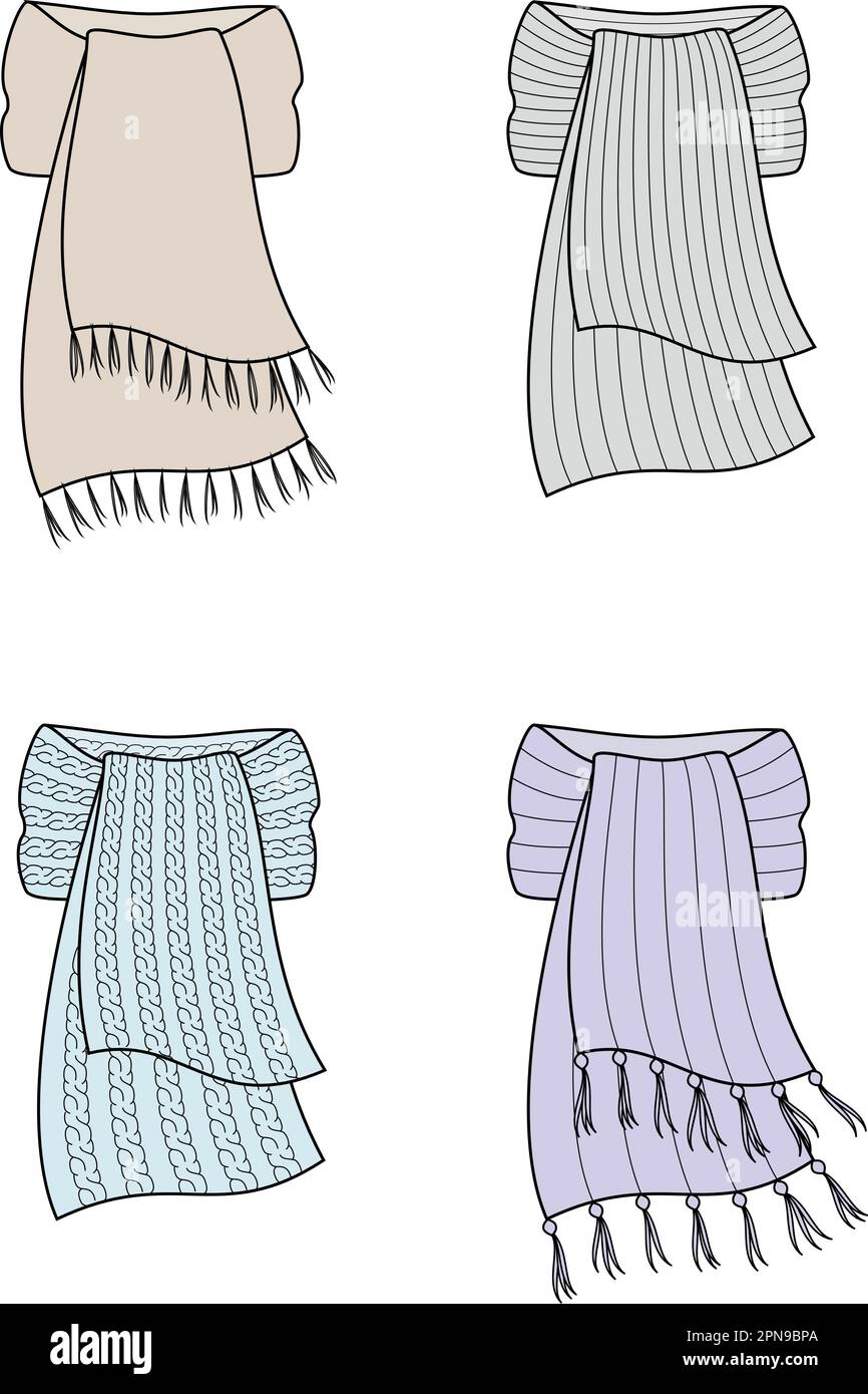 Fashion shawl Stock Vector Images - Alamy