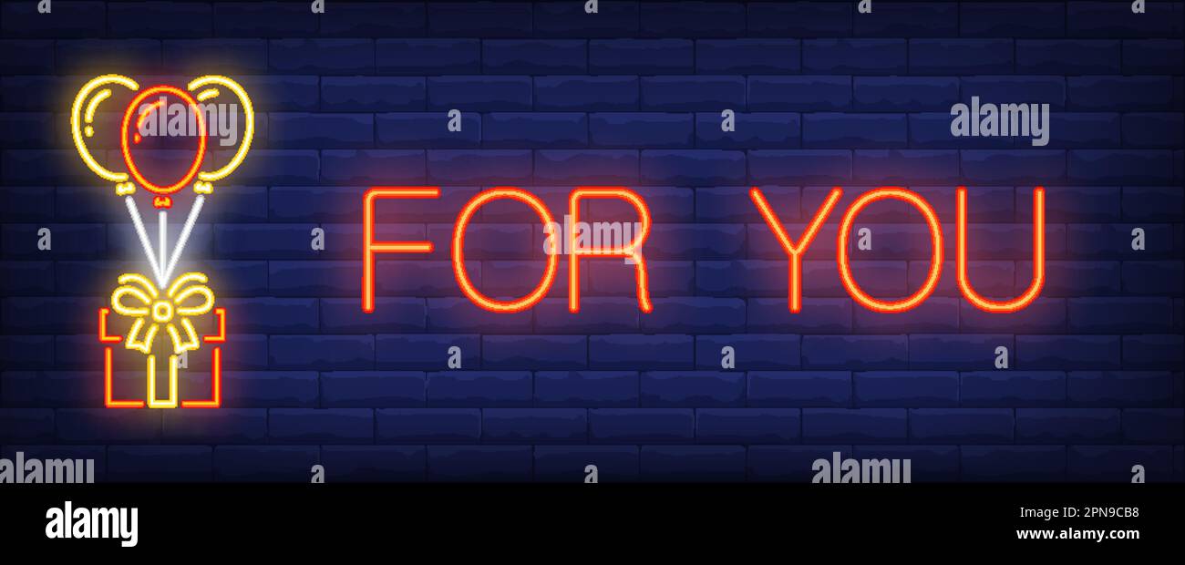 Time gift neon text hi-res stock photography and images - Alamy