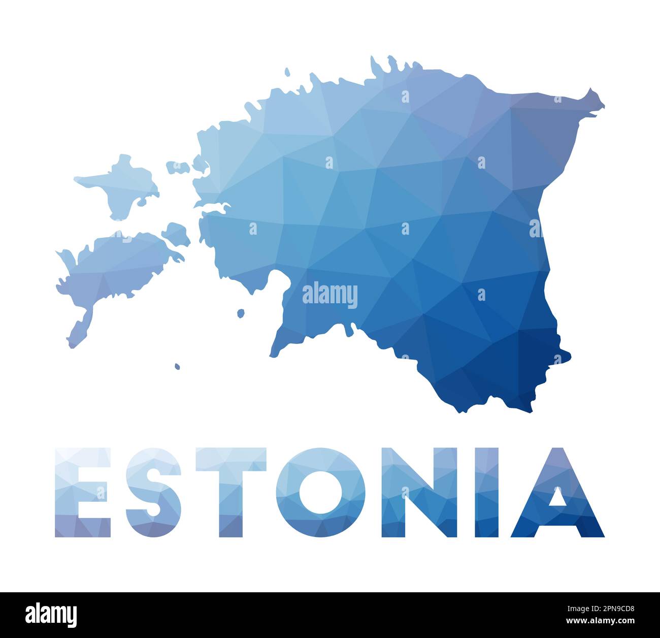 Low poly map of Estonia. Geometric illustration of the country. Estonia ... Low poly map of Estonia. Geometric illustration of the country. Estonia ...