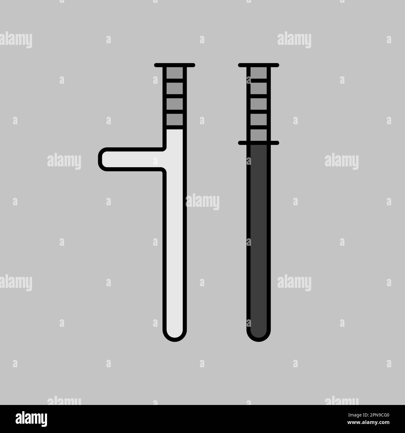 Police baton vector isolated icon. Demonstration, protest, strike ...