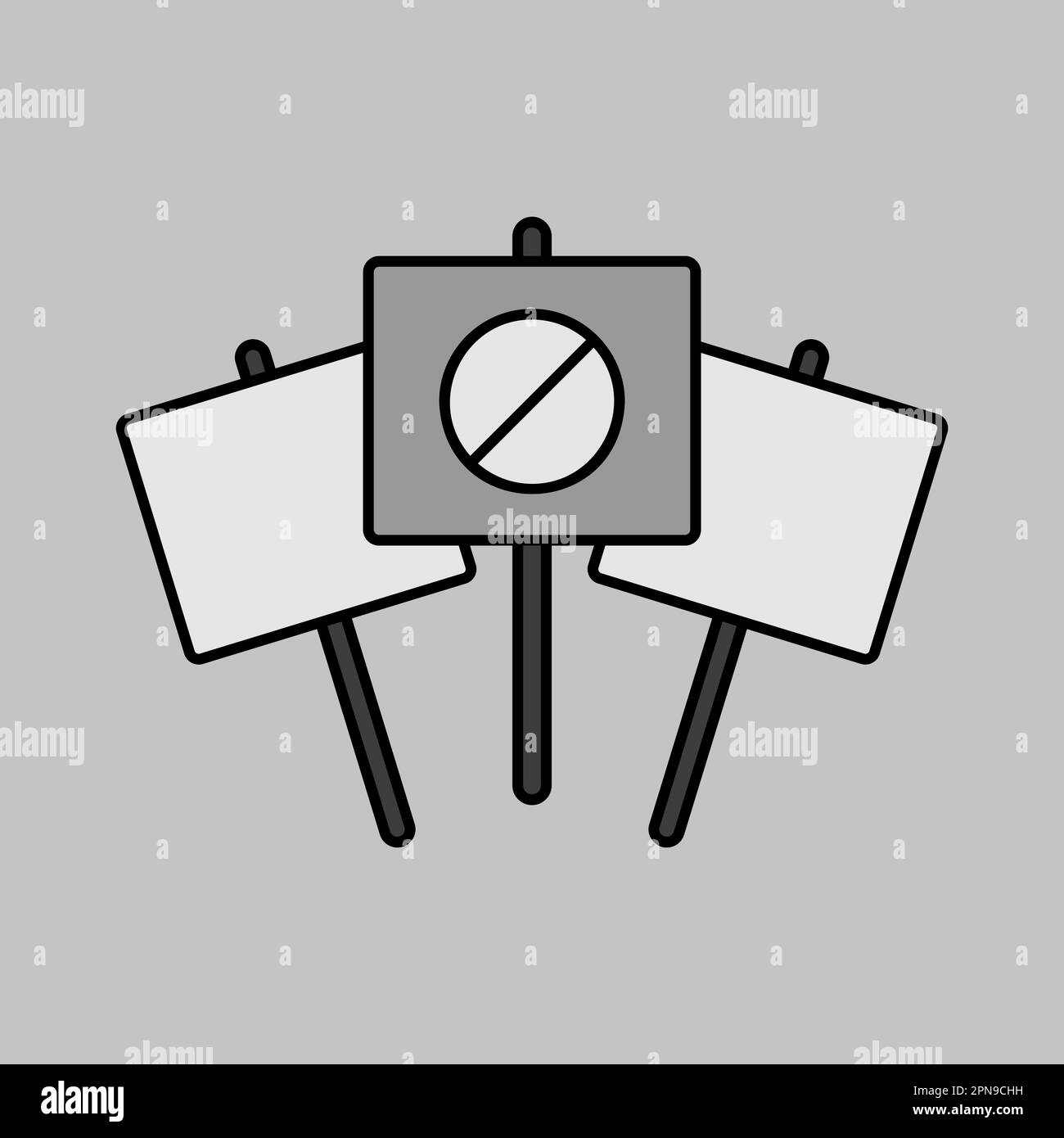 Big three symbol Black and White Stock Photos & Images - Alamy