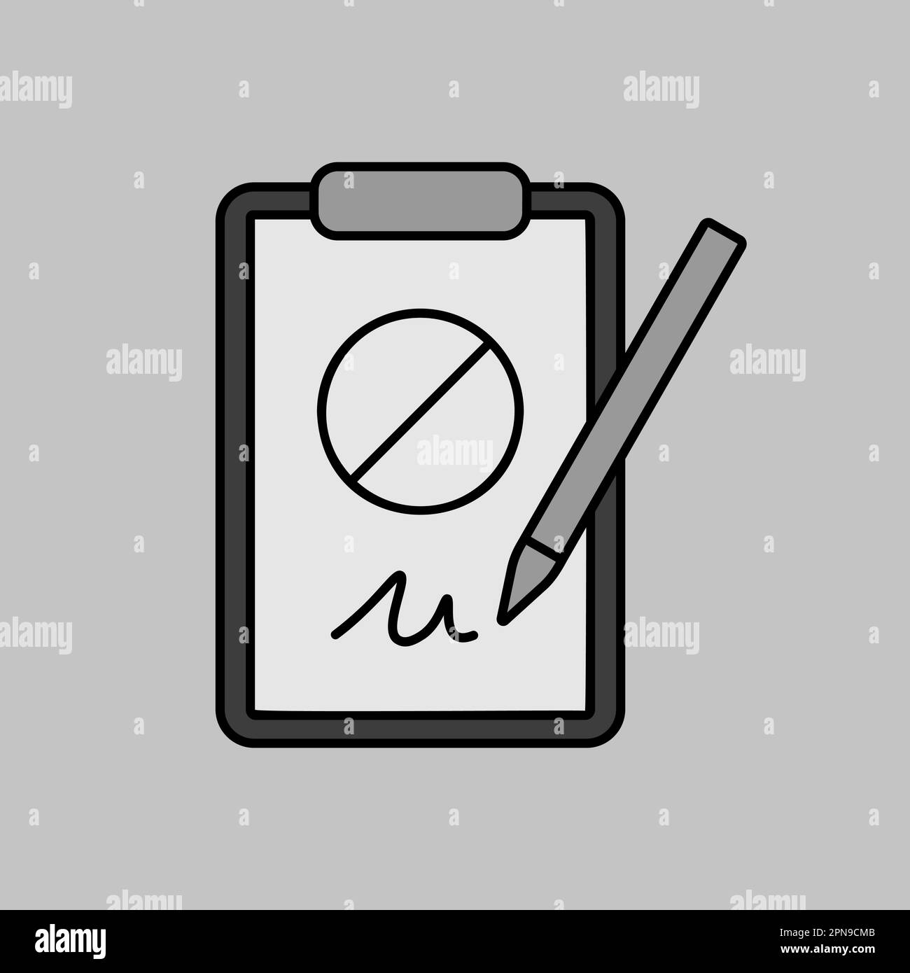 Collecting signatures for a petition Stock Vector Images - Alamy
