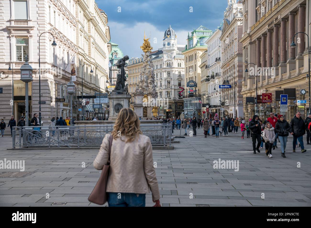 Graben pedestrian street in vienna hi-res stock photography and images - Alamy